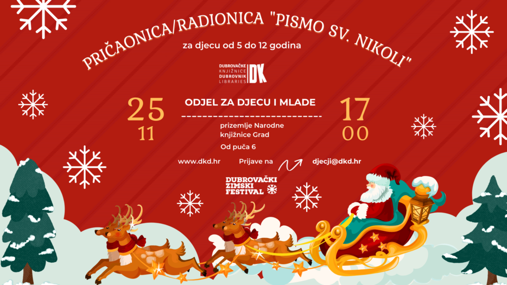 Pričaonica/radionica „Pismo sv. Nikoli“ | Dubrovnik INsider
