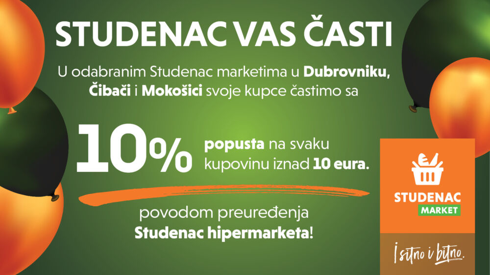 Studenac Hipermarket 15. 3. otvara svoja vrata u preuređenom izdanju u ...